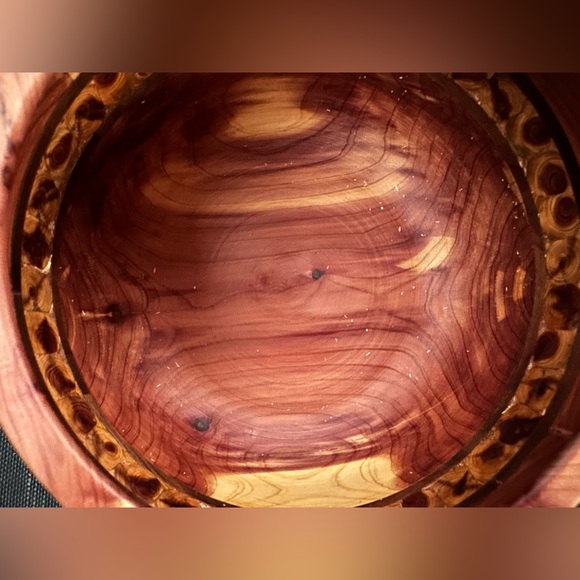 Kitchen | Handmade Handcrafted Segmented Wooden Decorative Bowl Cedar ...